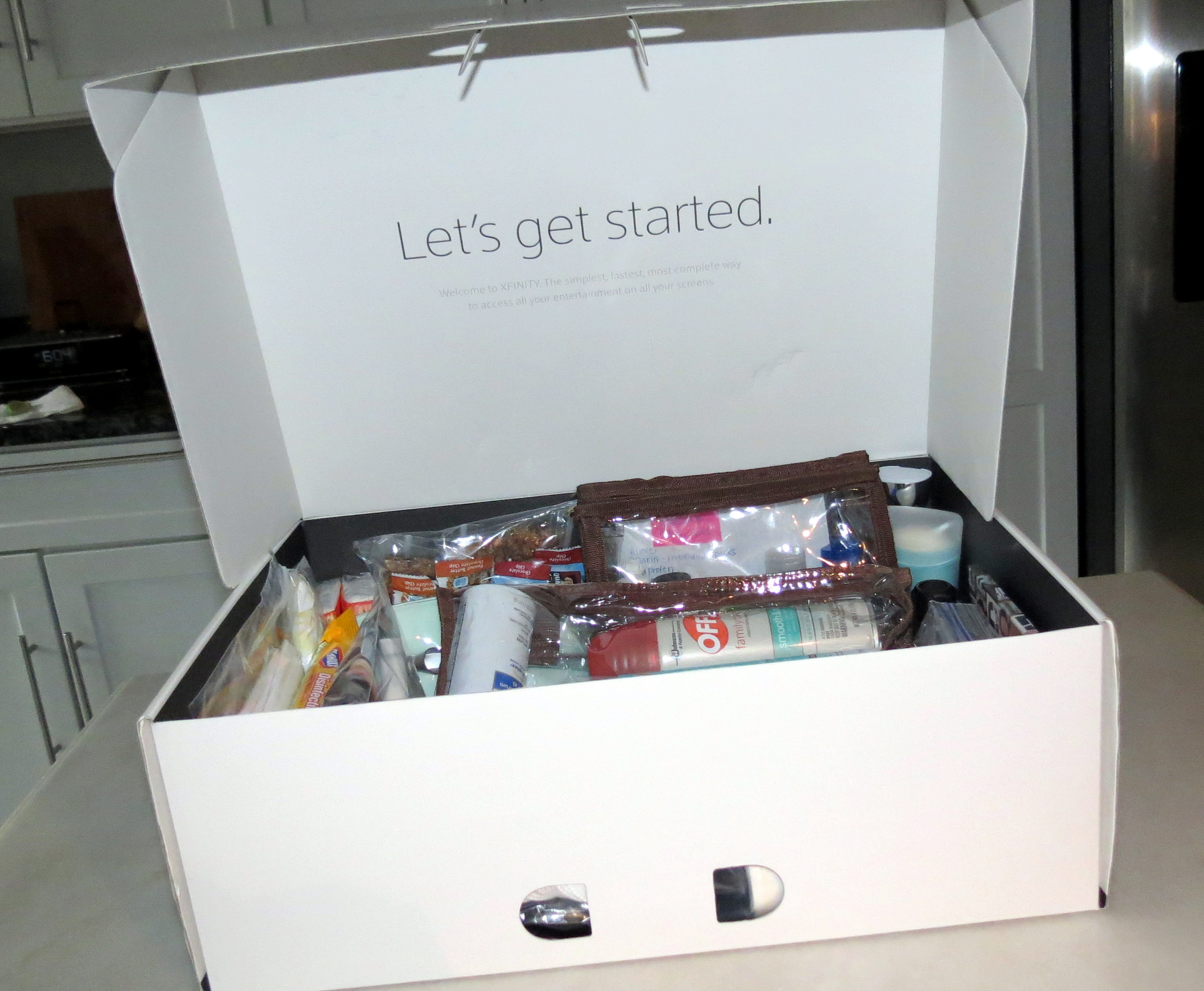 DIY – Wedding Emergency Kit – Xfinity box (interior) – Bellinis on ...